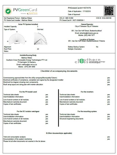 What is a PV GreenCard and PV Assessment? – GREEN Solar Academy