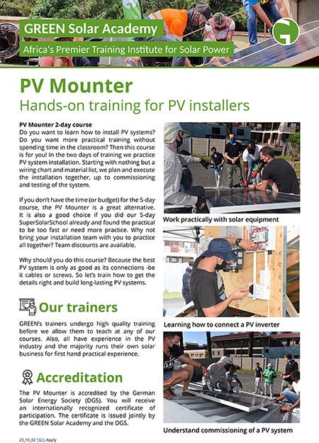 Downloads - GREEN Solar Academy